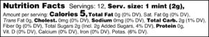 Get Started - Nutrition Facts Label Generator