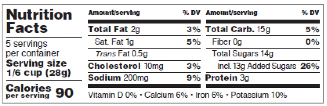 Get Started - Nutrition Facts Label Generator